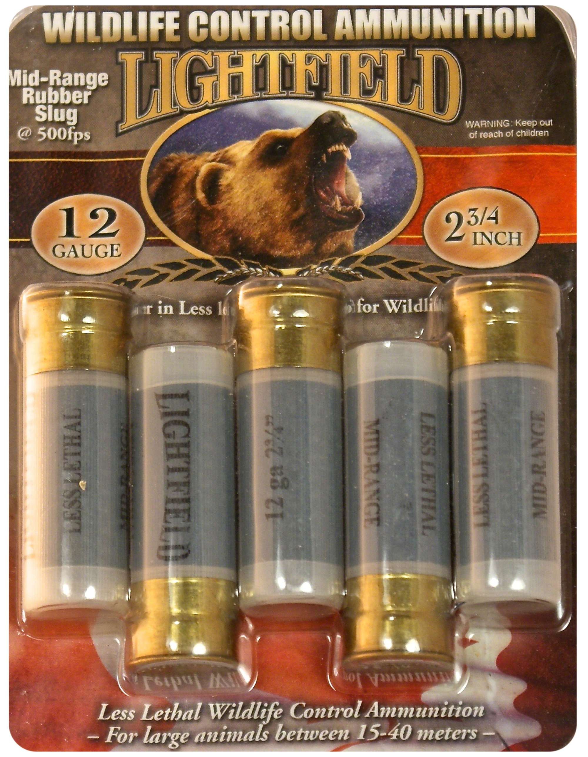 LIGHTFIELD WILDLIFE 12GA 2 3/4 RUBBER BUCK - High Caliber Services Corp