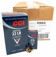 CCI QUIET .22LR 40GR (500 ROUNDS) - High Caliber Services Corp