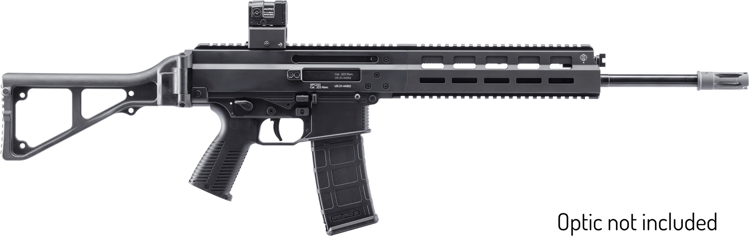 B&T APC223 PRO SEMI-AUTO RIFLE, 18.80” BARREL, BLACK - High Caliber ...