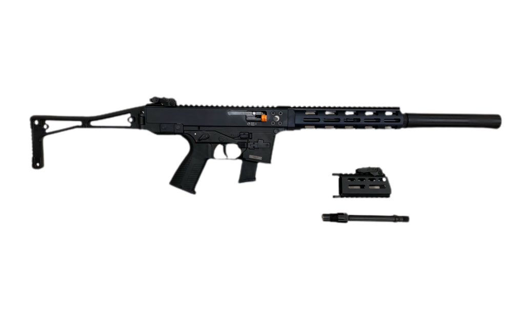 B&T GHM9 SEMI-AUTO CARBINE, 18.5” BARREL, FOLDING STOCK, GLOCK ...