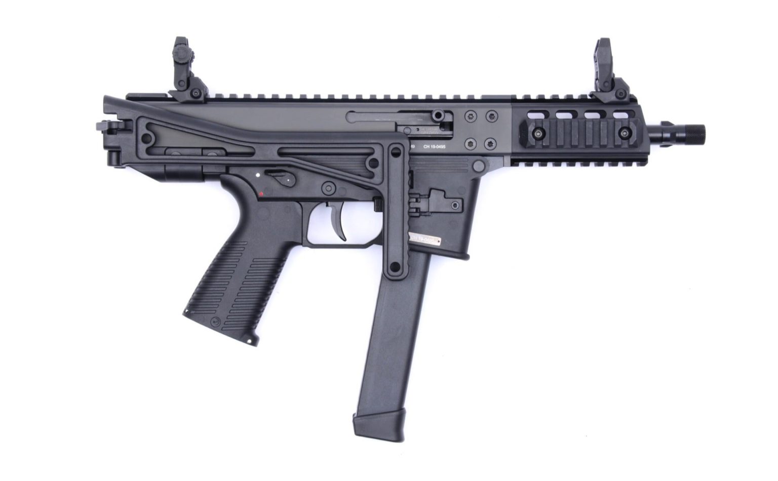 B&T GHM9 SEMI-AUTO CARBINE, 18.5” BARREL, FOLDING STOCK, GLOCK ...